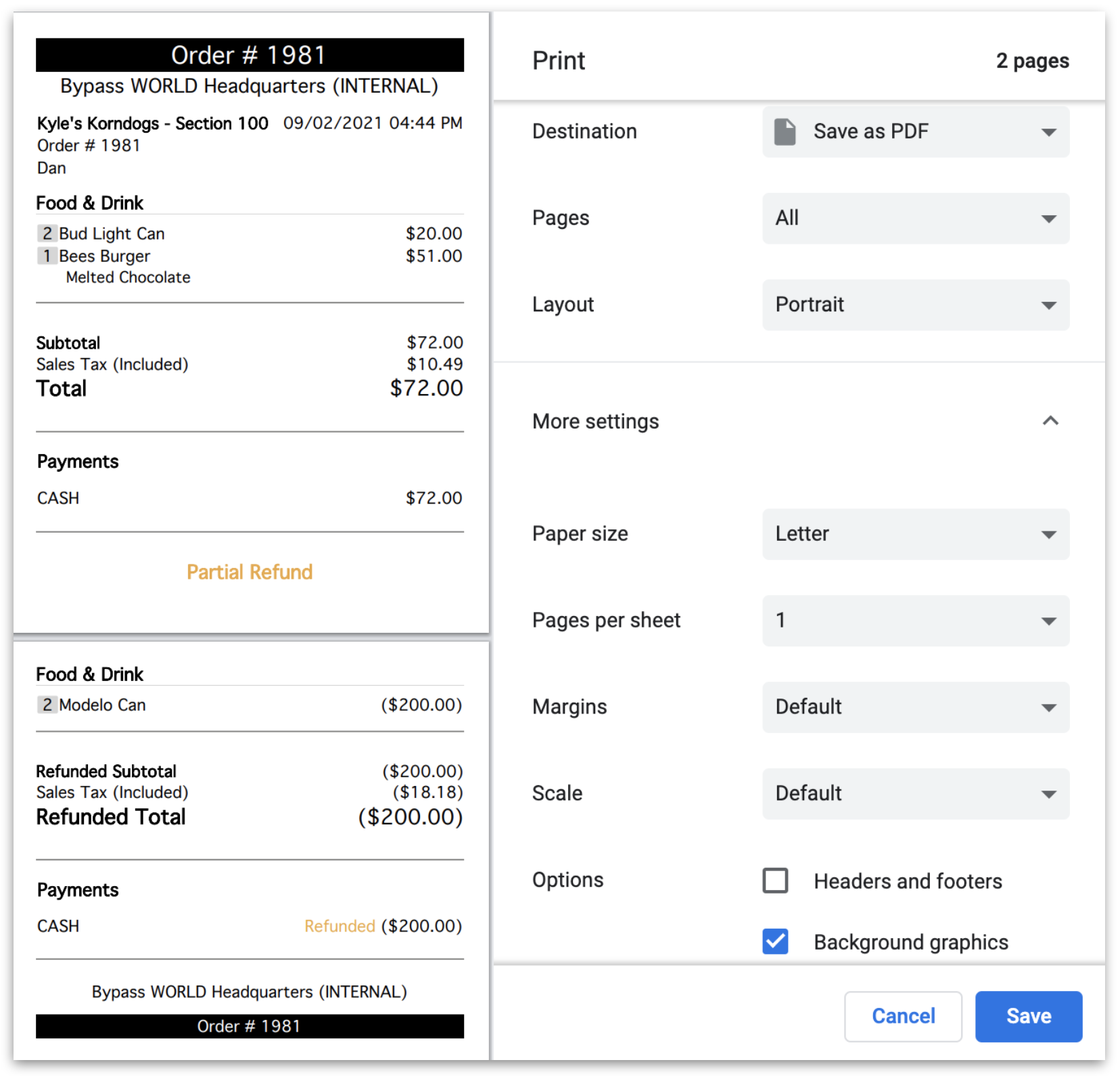 How To Print Email And Text Receipts From Manager Clover Sport Help 
